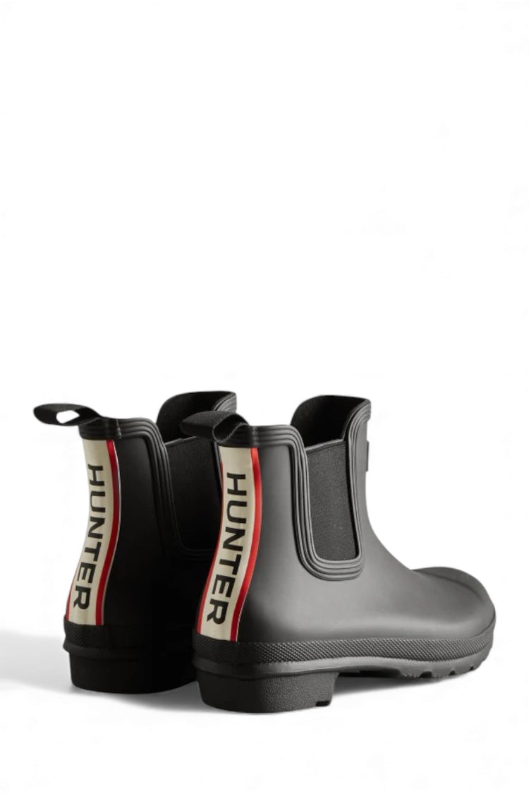 HUNTER BOOTS - Stivali Chelsea con cinturino posteriore con logo trico ...